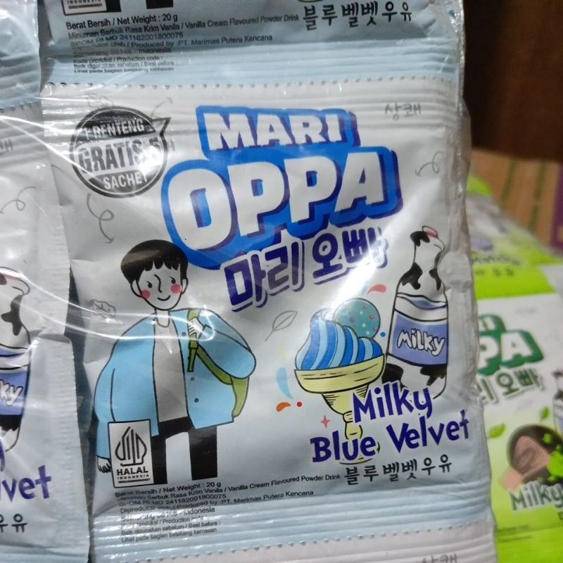 Jual Milk Mari Oppa full ceam//1 renceng isi 10 + 5 pcs// minuman susu ala korea | Shopee Indonesia