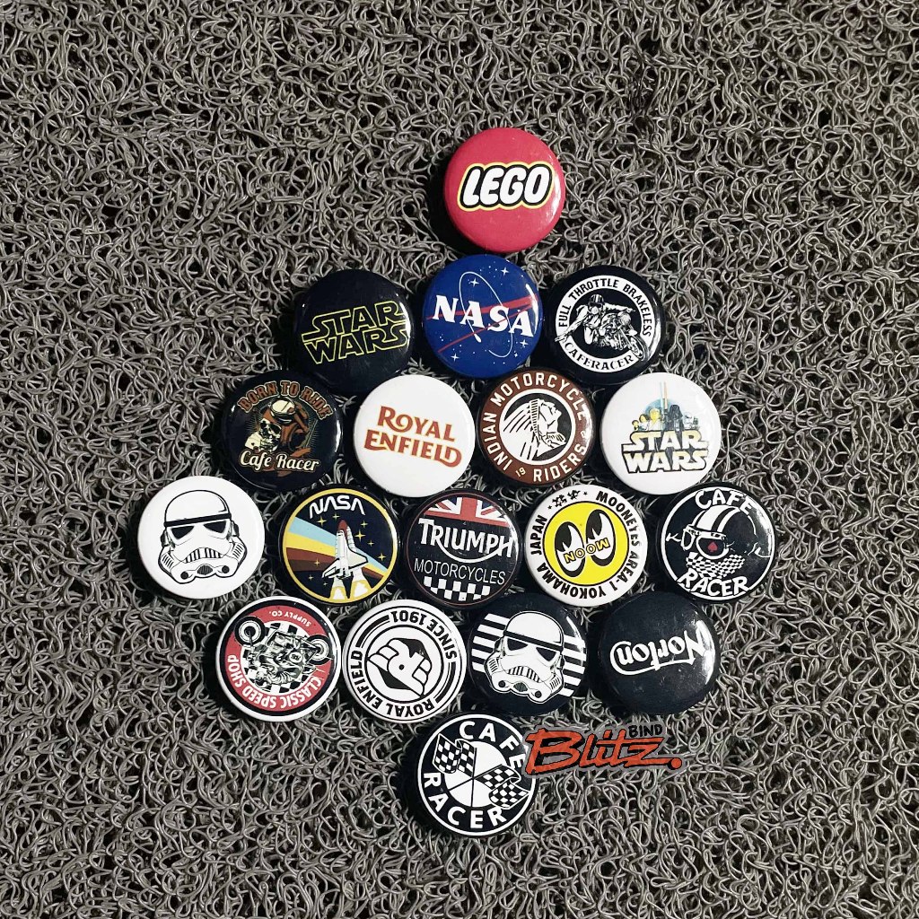 Jual PIN BUTTON PIN BROSH EMBLEM BAND | Shopee Indonesia