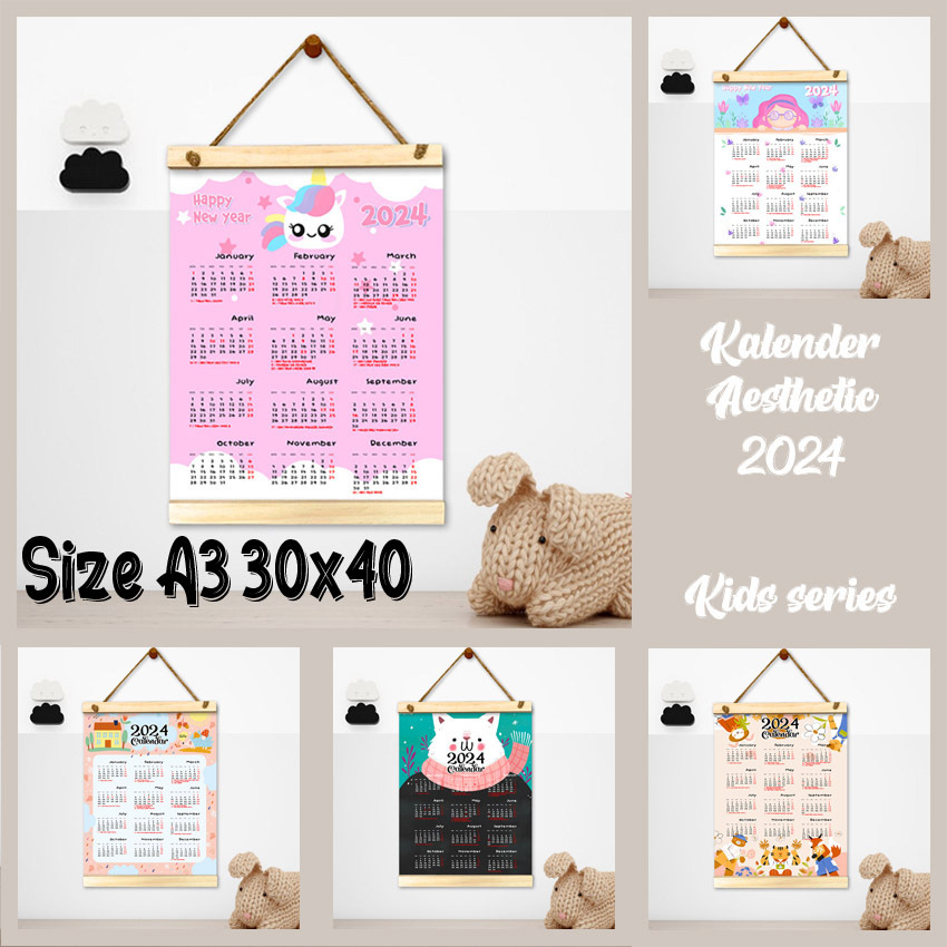Jual Kalender Anak Lucu Kalender 2024 Aesthetic 30x40 | Shopee Indonesia