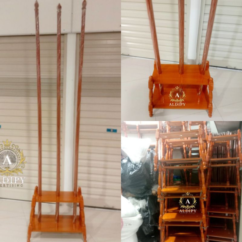 Jual Tiang Pataka Bendera Ruangan Lobang 3 Tiga Satu Set Tiang Dan ...