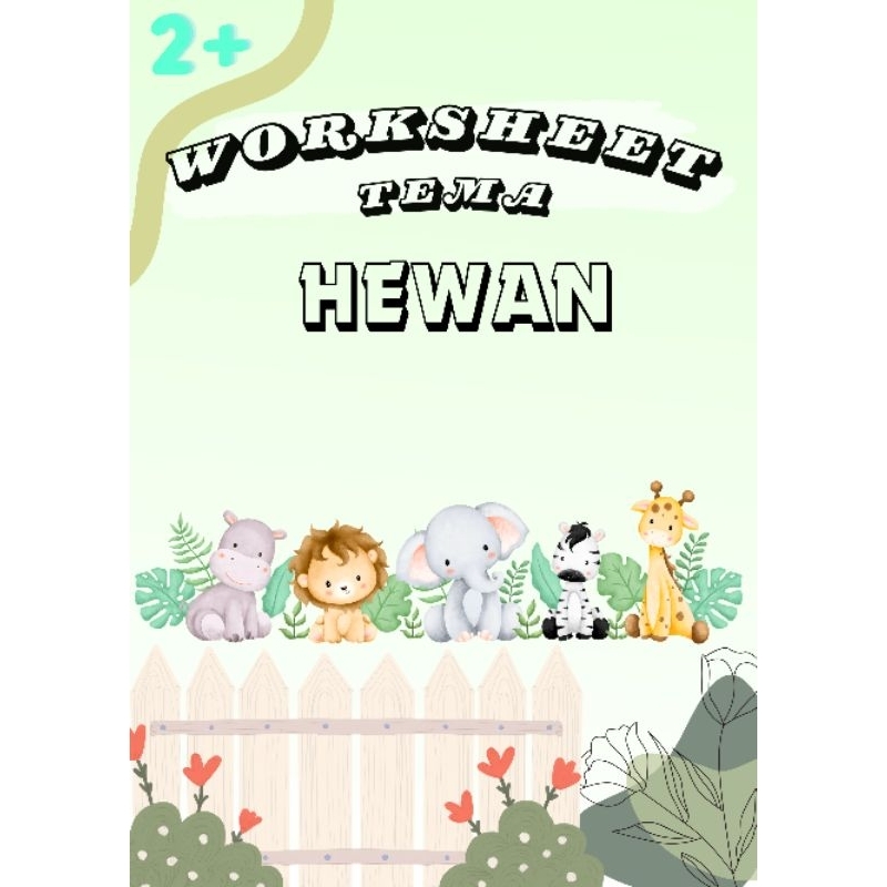 Jual WorkSheet buku aktivitas mengenal hewan untuk anak 2+ | Shopee ...