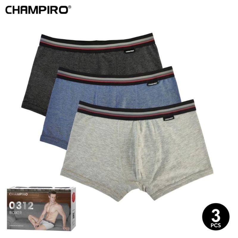 Jual Celana dalam Boxer Champiro 0312 BX (1box isi 3) / cd boxer pria ...