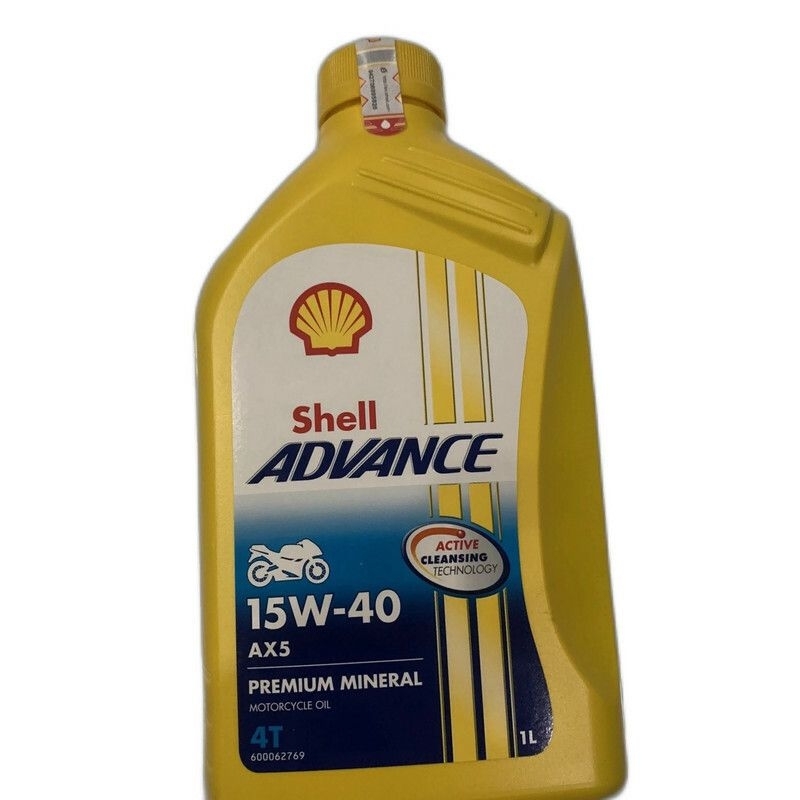 Jual Oli Mesin Motor 4T Shell Advance 15W-40 AX5 Premium Mineral 1 ...