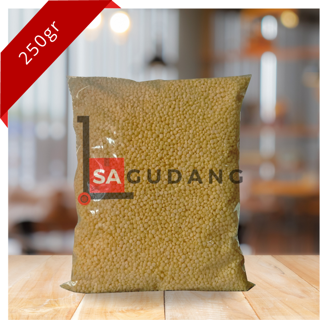 Jual Bubble Crumbs Corn Crunchy Rice Crispy Bulat Butir Kecil Kuning ...