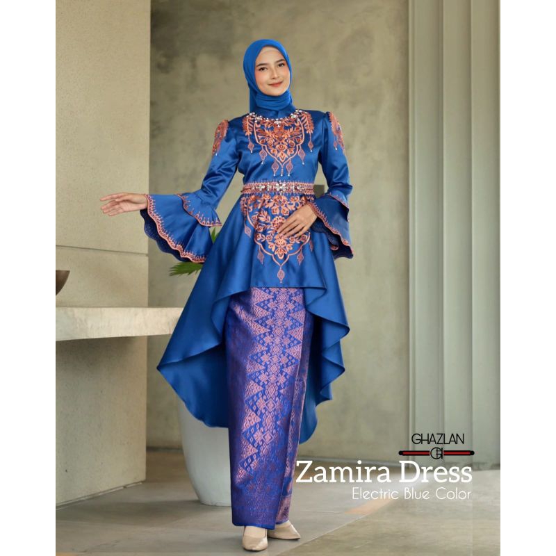 Jual gamis songket melayu zamira by ghazlan | Shopee Indonesia