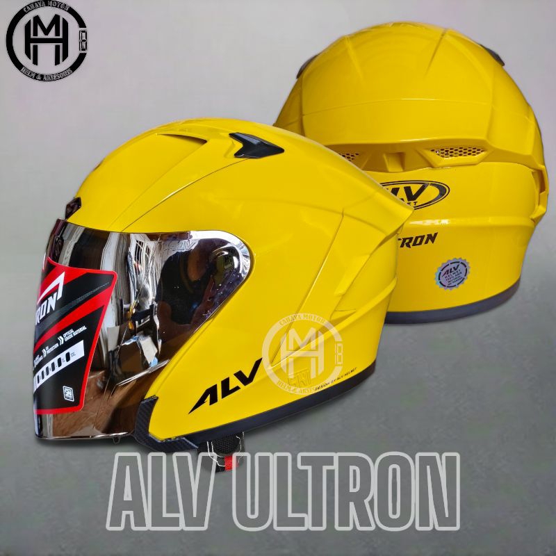 Jual HELM ALV ULTRON SOLID ORIGINAL|HALF FACE | Shopee Indonesia