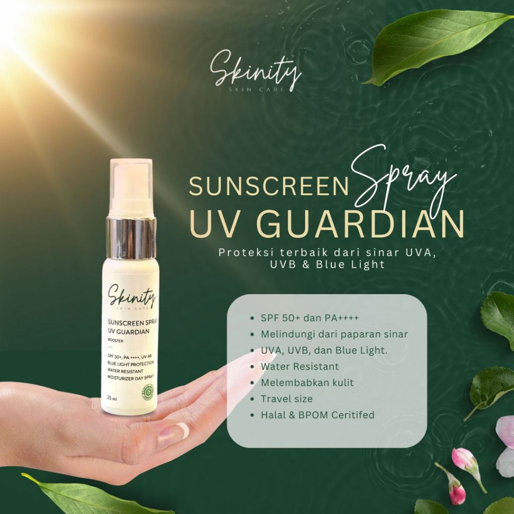 Jual SKINITY SUNSCREEN SPRAY SPF 50 PA+++ (25 ml) | Shopee Indonesia