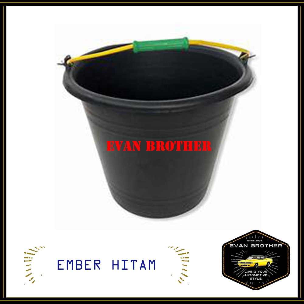 Jual Ember Plastik Hitam Cor Pel 18 / Evanbrother shop Harga murah ...
