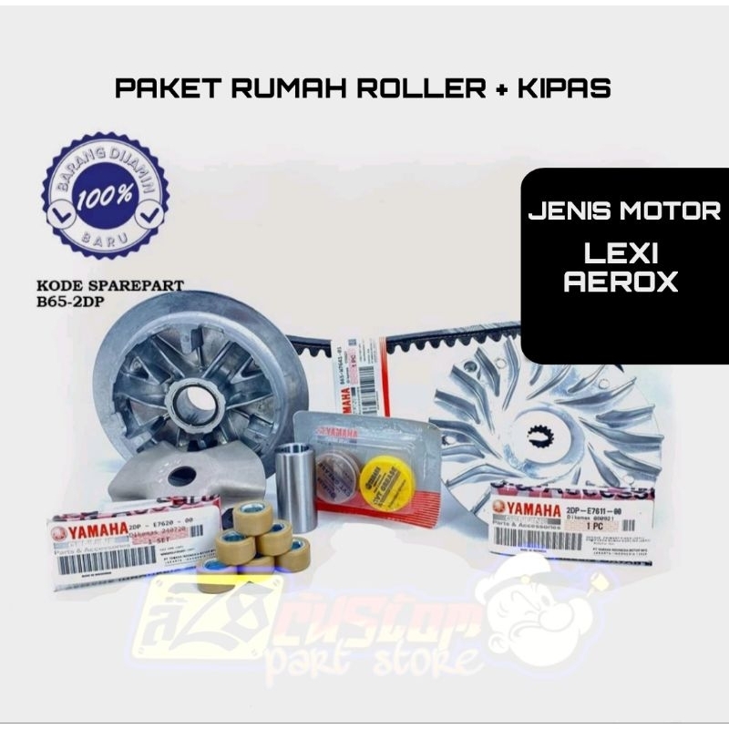 Jual PAKET RUMAH ROLLER SET VANBELT AEROX 155, LEXI 155 & KIPAS RUMAH ... Jual PAKET RUMAH ROLLER SET VANBELT AEROX 155, LEXI 155 & KIPAS RUMAH ...