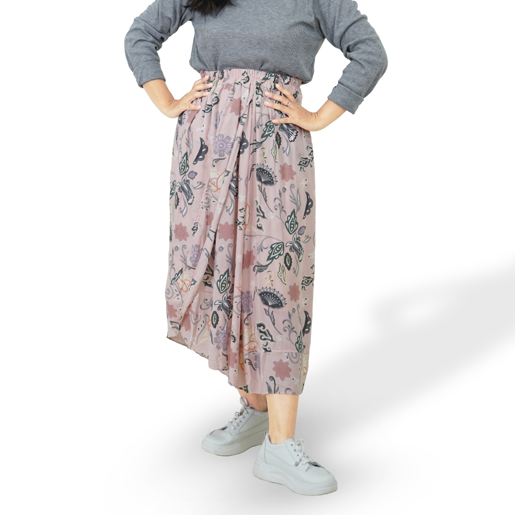 Jual BATIK TRUSMI Bawahan Wanita Rok Batik Motif Batik Erina Pink ABK ...