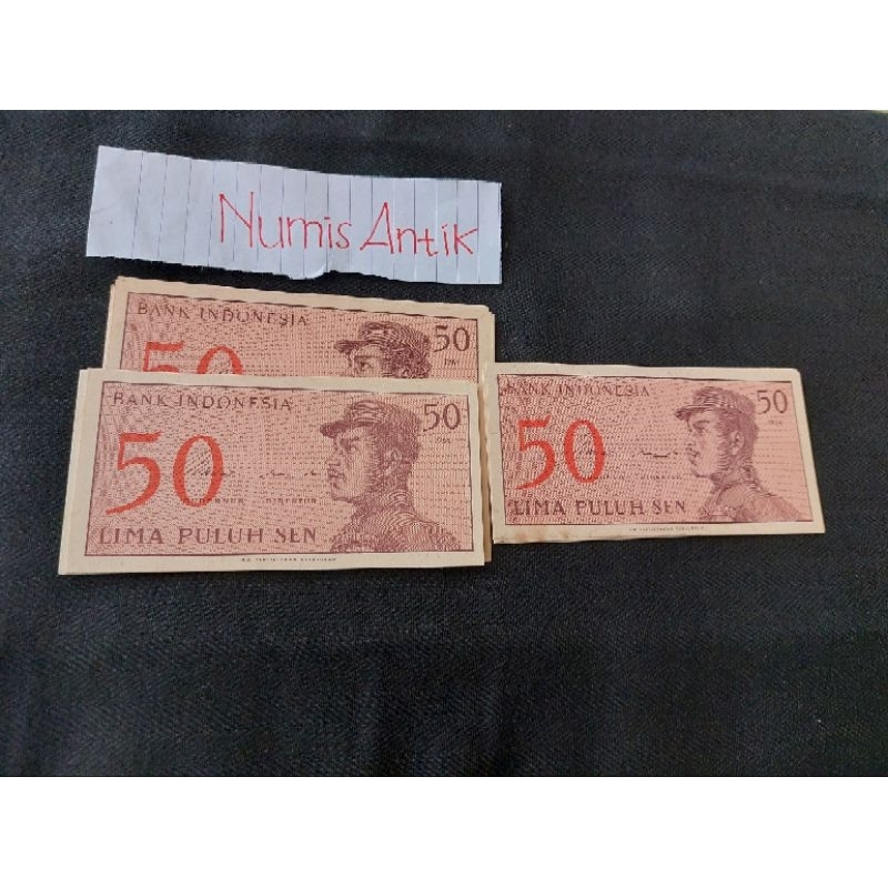 Jual Uang Kuno Indonesia Asli Dwikora 50 Sen Tahun 1964 Grade Fine ...