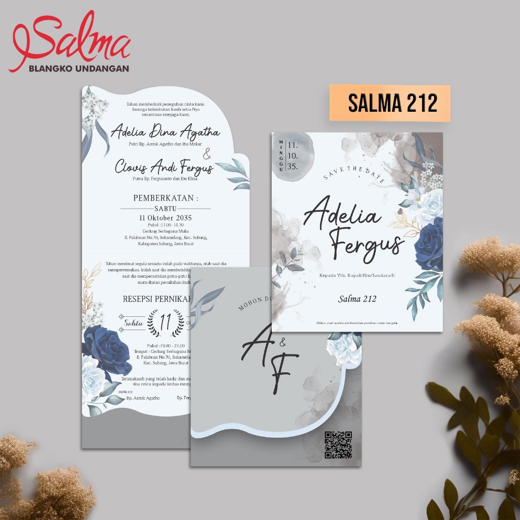 Jual Blangko Undangan Salma 212 | Blangko Undangan | Undangan Murah | Kertas Undangan Kosong ...