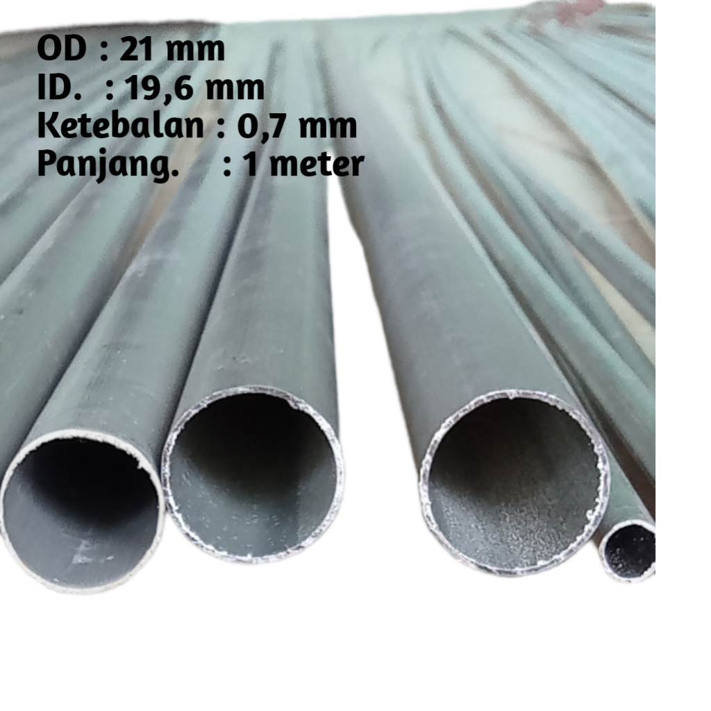 Jual PIPA ALUMINIUM OD 21 mm ID 19,6 mm | Shopee Indonesia