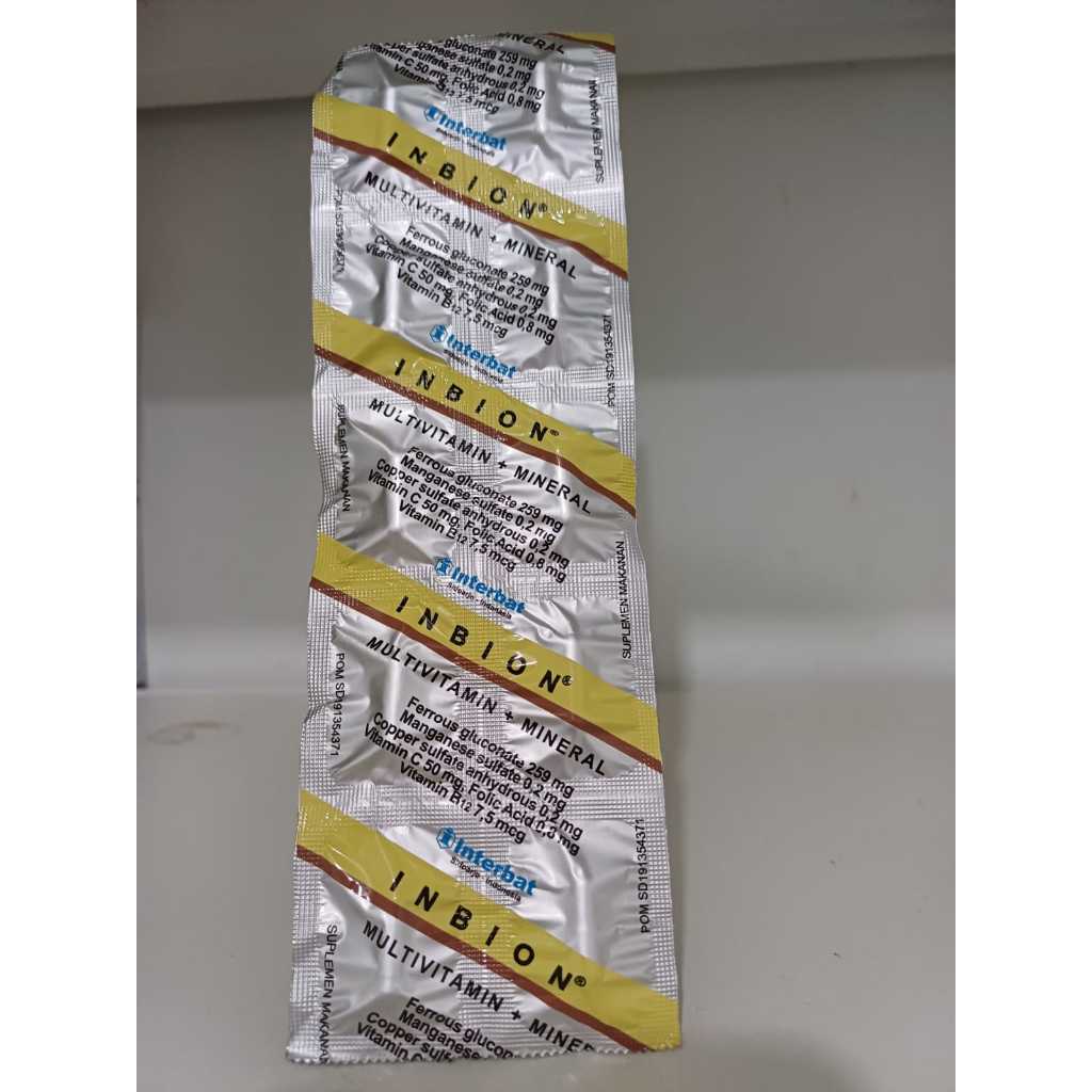 Jual Inbion kapsul suplementasi vitamin dan mineral pada masa ...