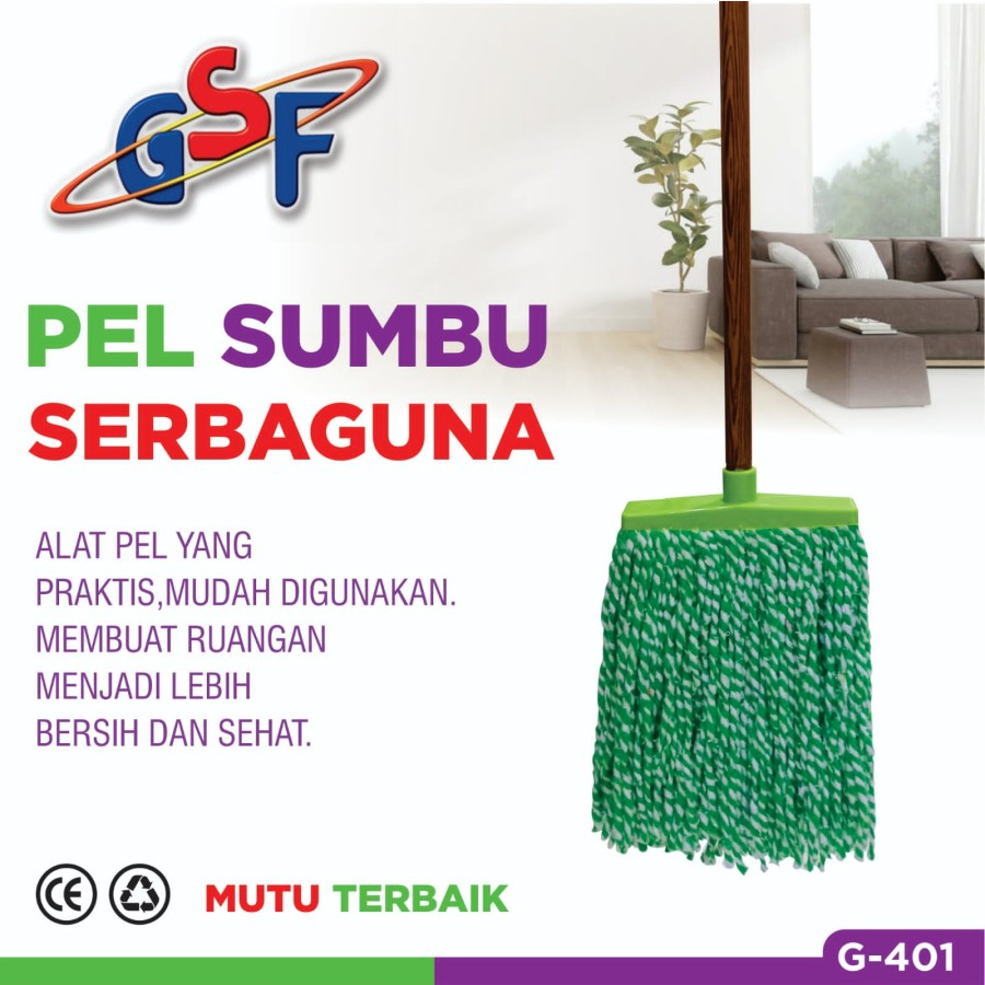Jual Pel Sumbu Serbaguna Gsf G-401 Pel Gagang Alat Pel Gagang Alat Pel Lantai | Shopee Indonesia