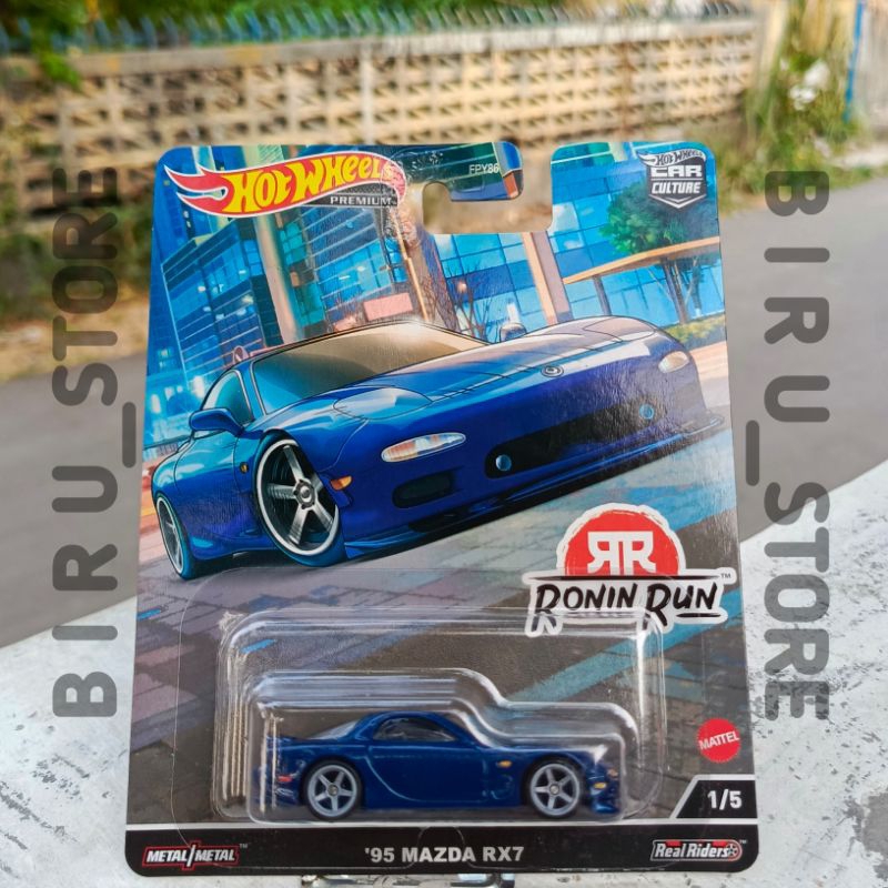 Jual Hotwheels premium Mazda RX7 ronin run japan card (sticker ...