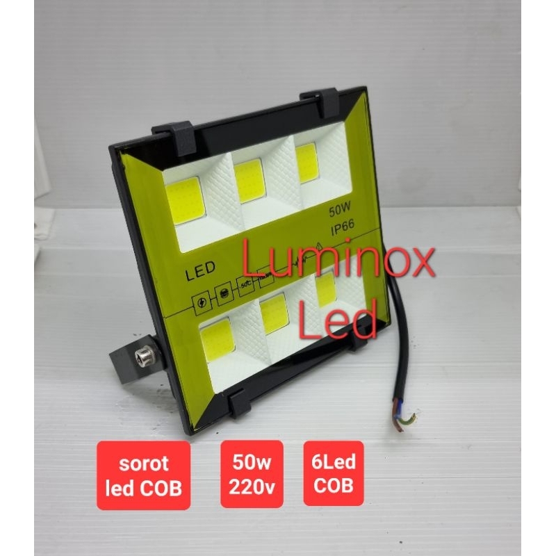 Jual lampu sorot led 50w 50 watt tembak flood light cob 50watt 50 w 220volt | Shopee Indonesia