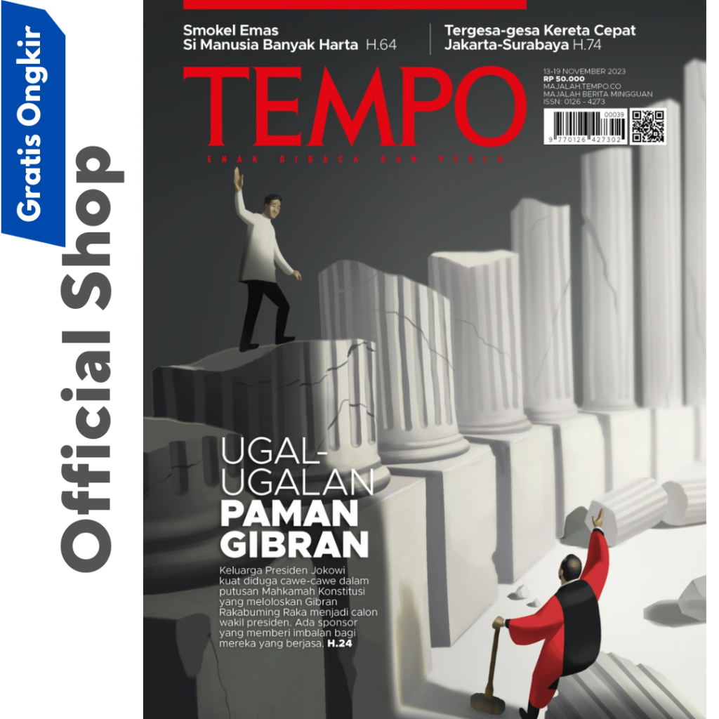 Jual Majalah Tempo Cetak Edisi 5239 UGAL-UGALAN PAMAN GIBRAN ( 13 ...
