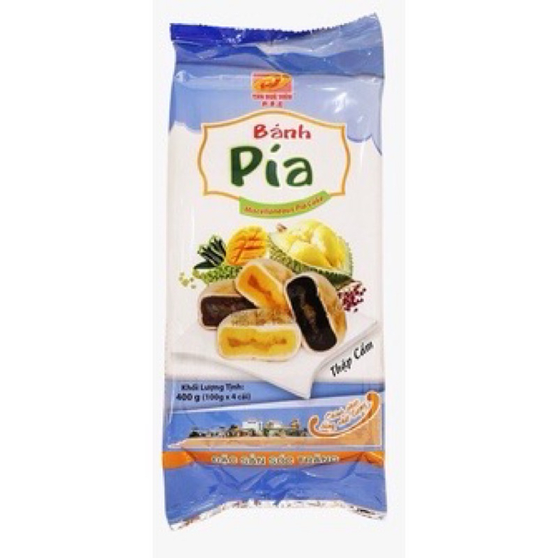 Jual Banh Pia Chay Pia Cake Durian Vietnam 400g Bakpia Durian Tan Hue ...