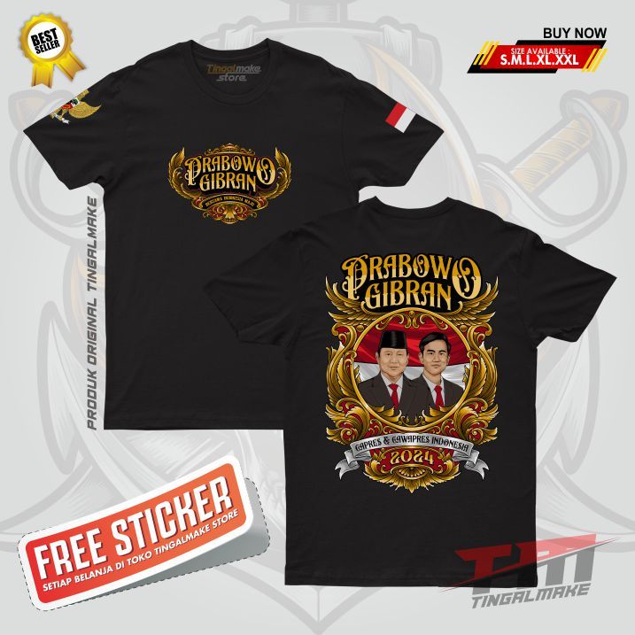 Jual DTF | Kaos Art Prabowo - Gibran 2024 Capres Cawapres Terbaru ...