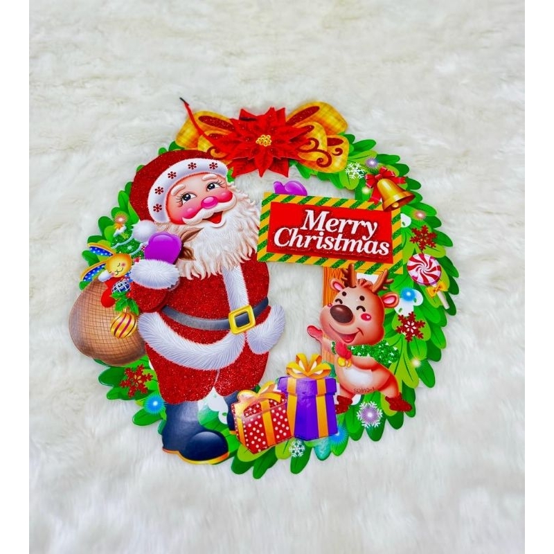 Jual TEMPELAN NATAL MERRY CHRISTMAS BANNER NATAL GANTUNGAN PINTU NATAL ...