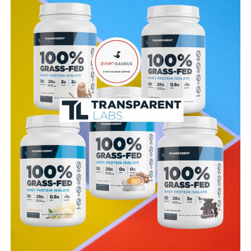 Jual Transparent Labs Whey Protein Isolate 1kg 100% Grass-Fed 2lb ...