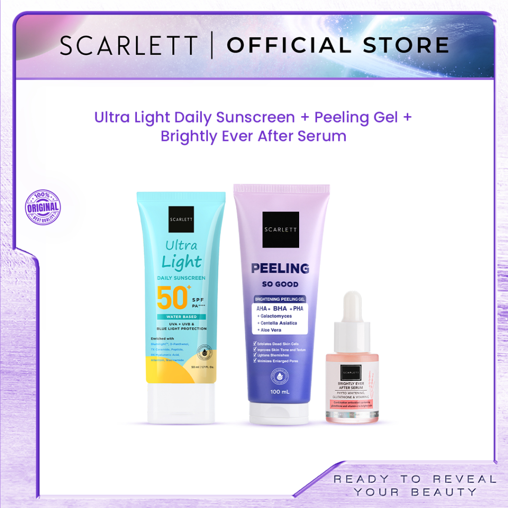 Jual Scarlett Whitening Peeling Gel Peeling So Good + Brightly Ever ...