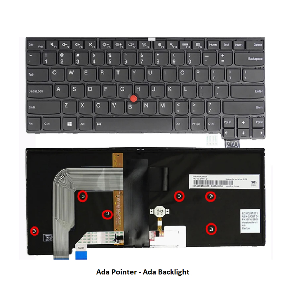Jual Keyboard Laptop Lenovo Thinkpad T460P T460S T470P T470S SN20L82047 ...