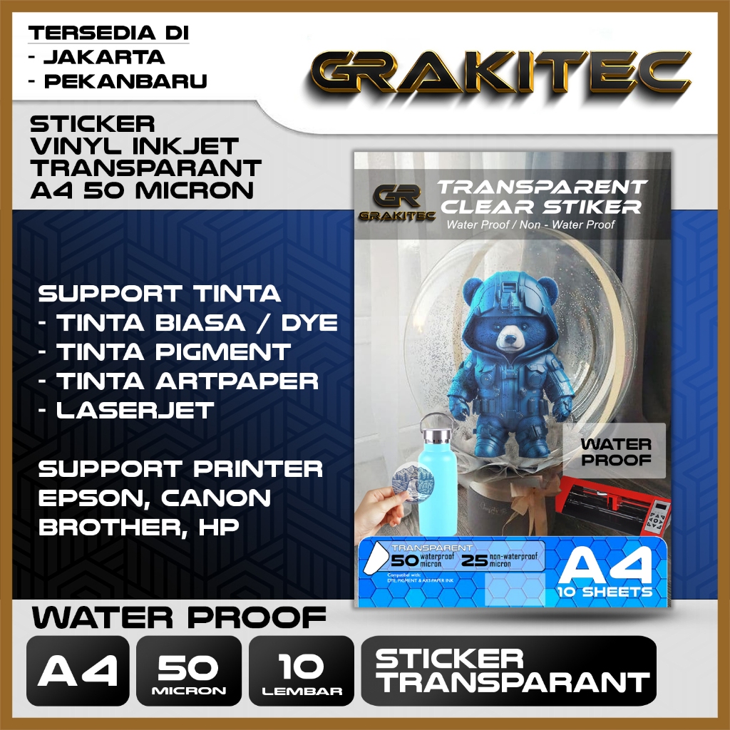 Jual Kertas Sticker Vinyl Transparan - Sticker Vinyl Transparant ...