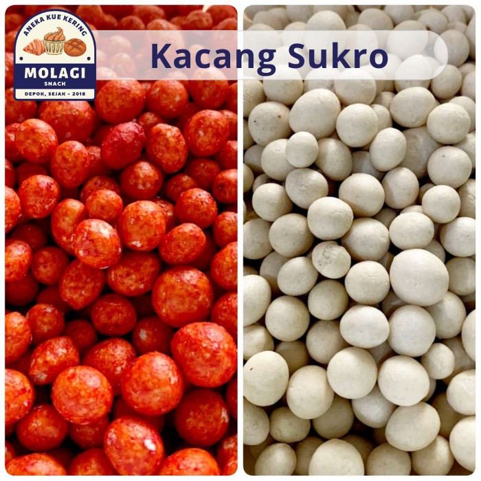 Jual Kacang Sukro / Kacang Atom Sukro Varian Rasa 250 Gram - Molagi ...