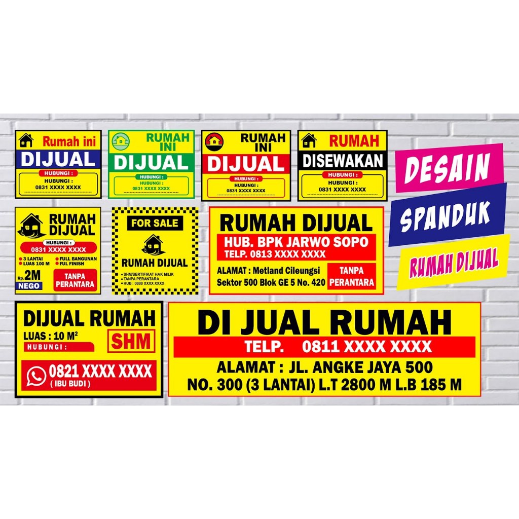Jual Spanduk Rumah Dijual Sewa Jual Ruko | Shopee Indonesia
