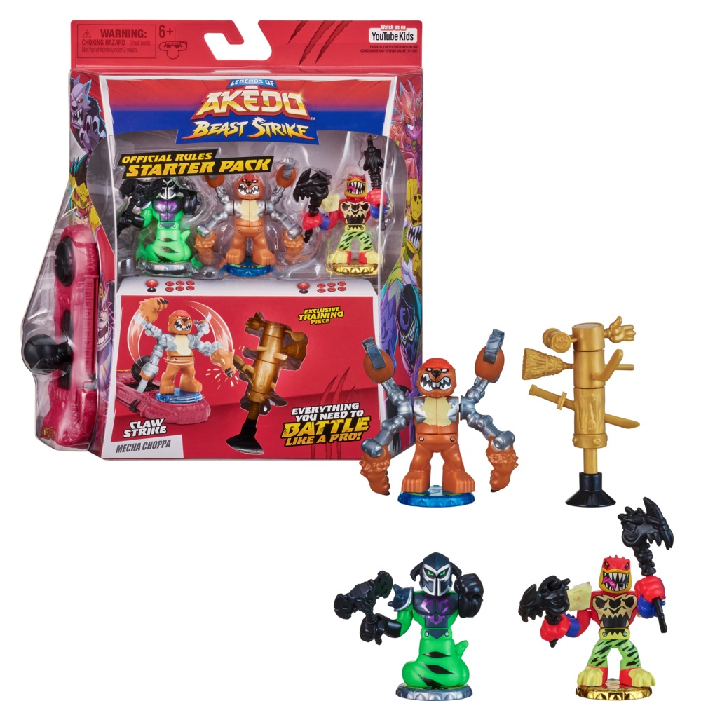 Jual BEYBA Legends Of Akedo Beast Strike Claw Strike Starter Pack Mecha ...