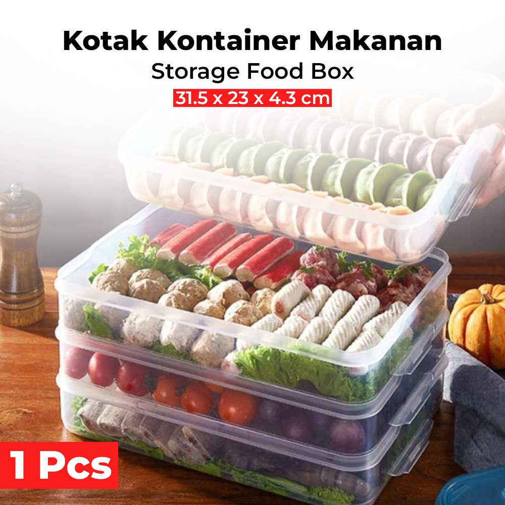 Jual Kotak Kontainer Makanan Kulkas Storage Food Box | Shopee Indonesia