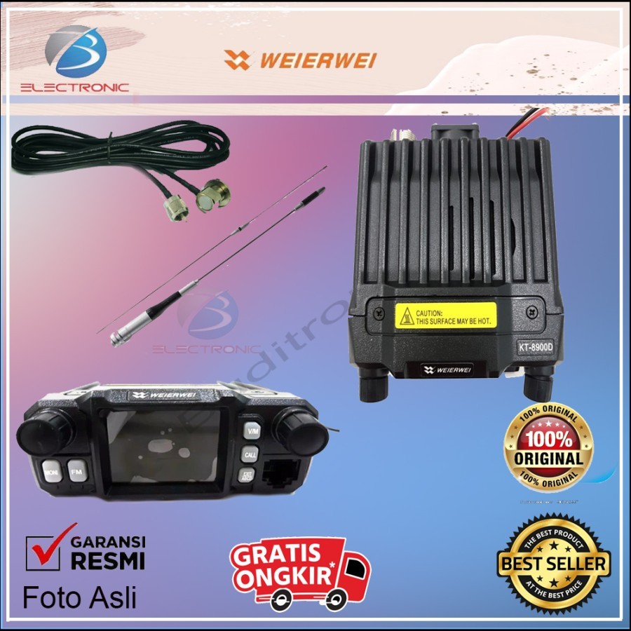 Jual Radio Rig Mini Weierwei KT-8900D 4Band Quad Band Original | Shopee ...