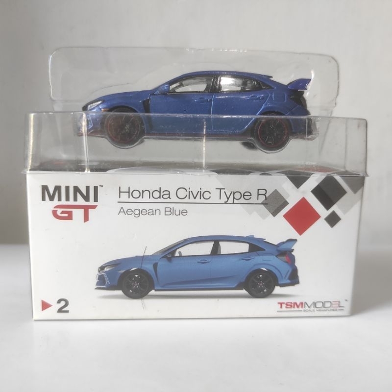 Jual MINI GT HONDA CIVIC TYPE R AGEAN BLUE NO 2 ( LOOSE) | Shopee Indonesia
