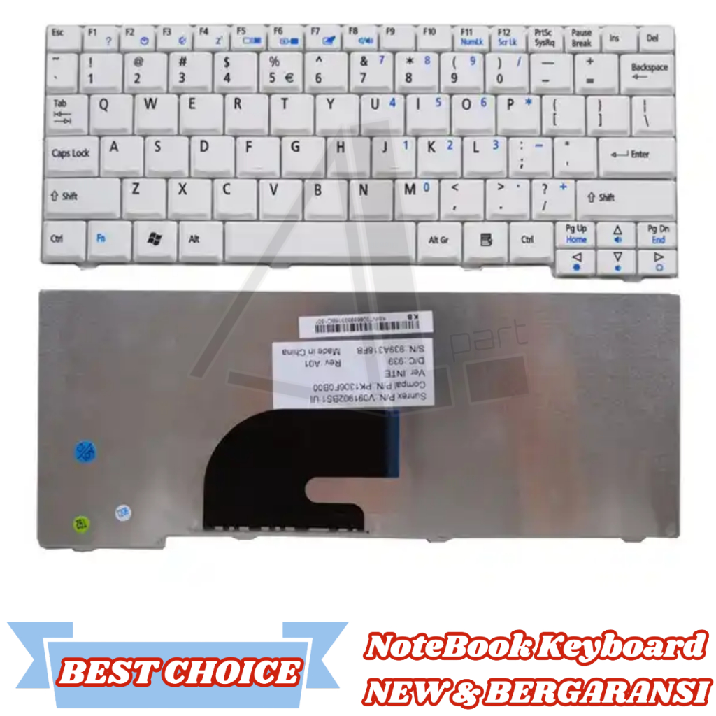 Jual Laptop Keyboard Gateway LT10 LT1000 LT1005 Gateway LT1005U ...
