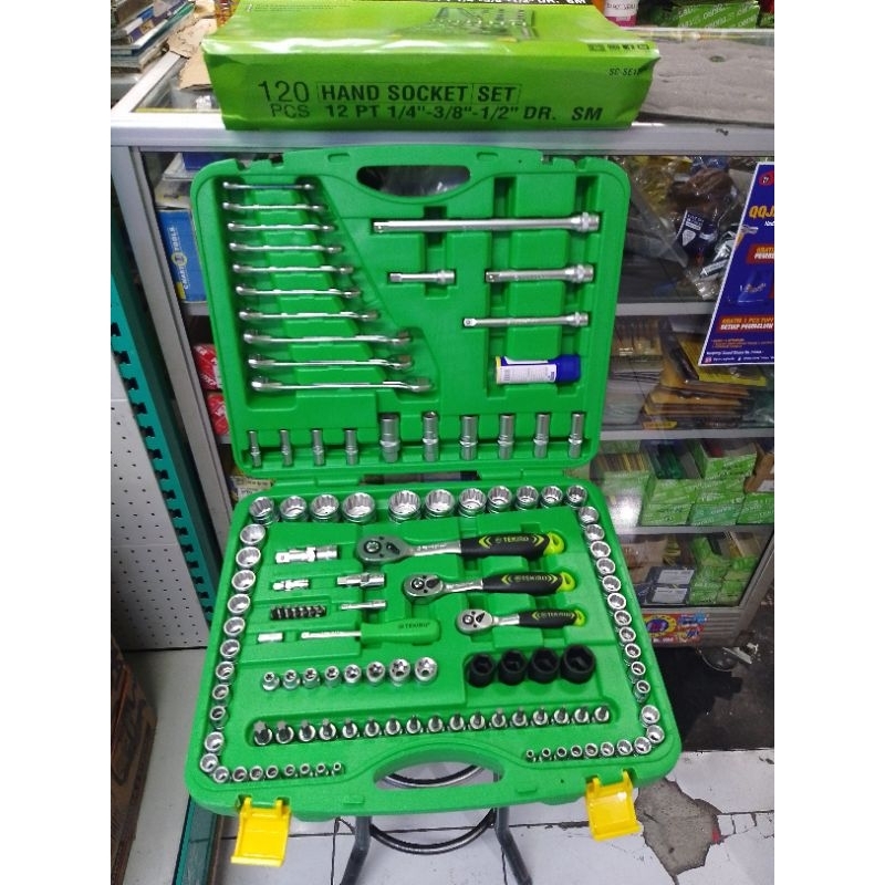 Jual Kunci sok set 120 pcs Tekiro - socket set - paket lengkap | Shopee Indonesia