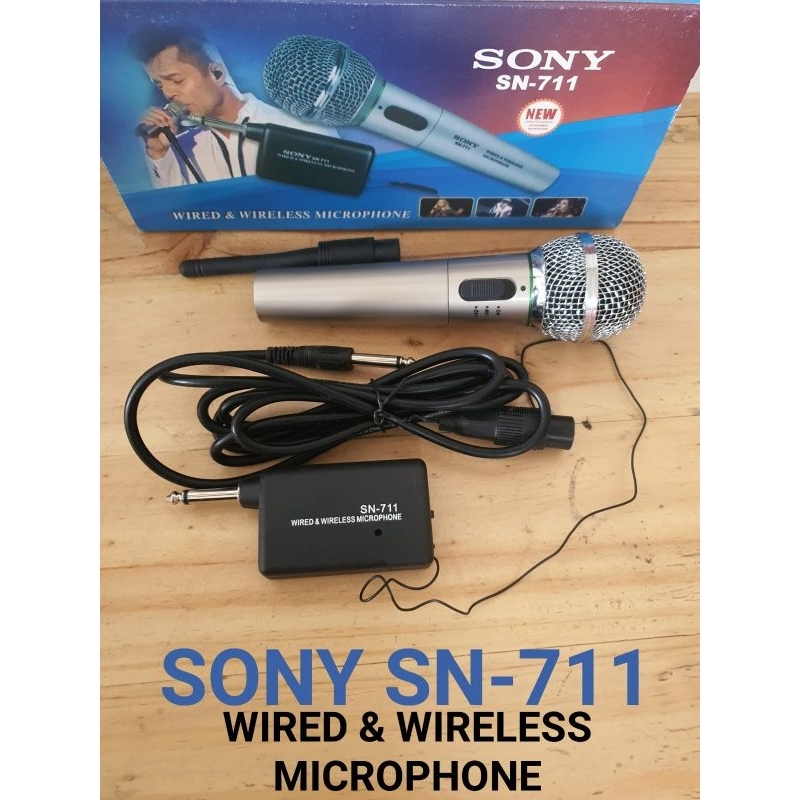 Jual mic sony sn 711 wireless engkel dan kabel sony sn711 | Shopee ...