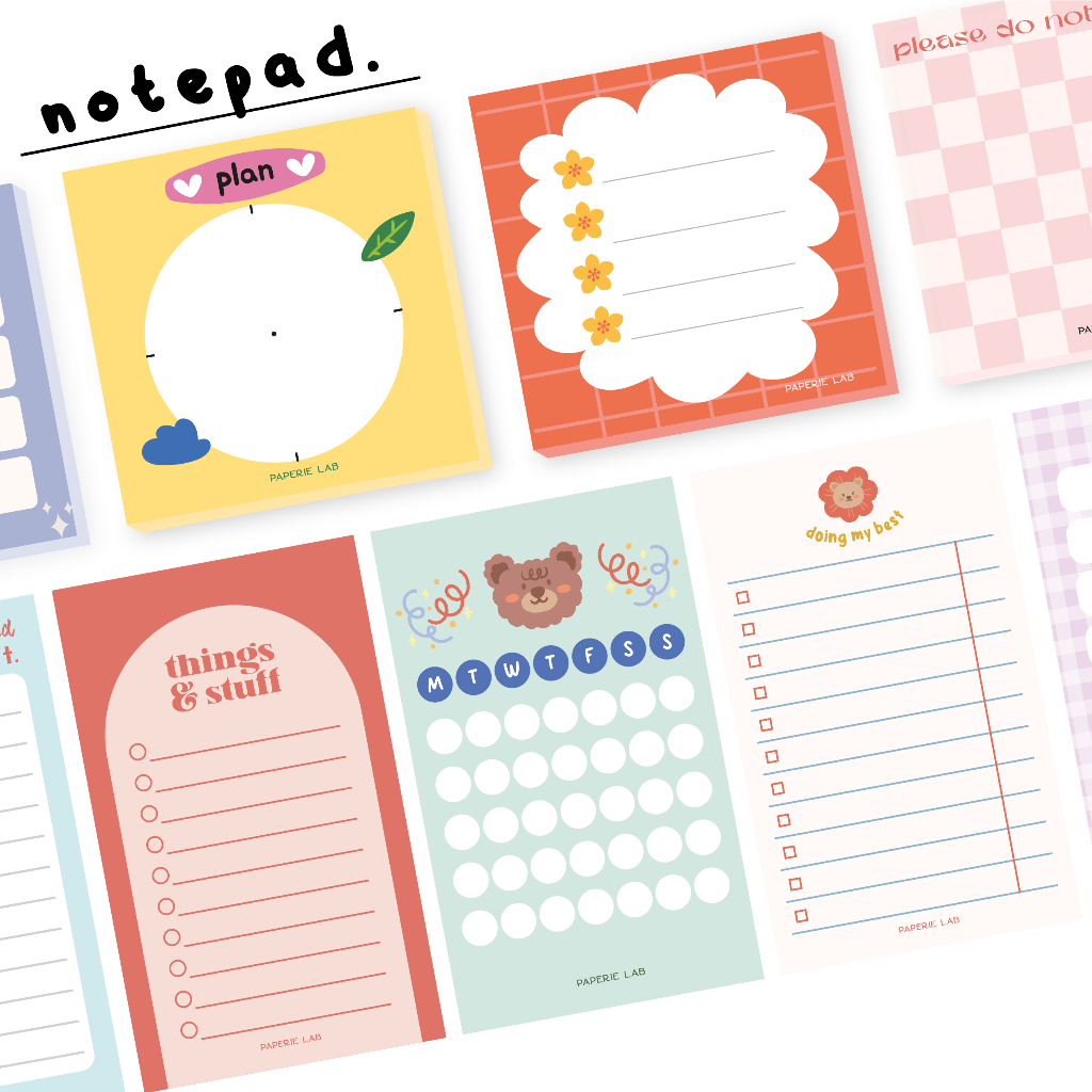 Jual Paperie Lab - Cute Notepad Kertas Memo Estetik | Shopee Indonesia