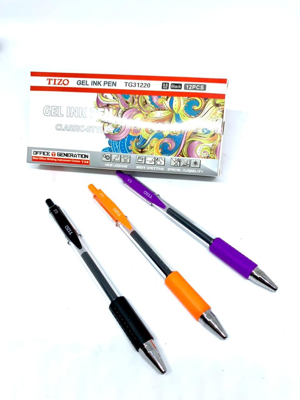 Jual Bolpen Gel Tizo TG-31220 / TG-31220 Gel Pen Cetit/Klik / LUSIN ...