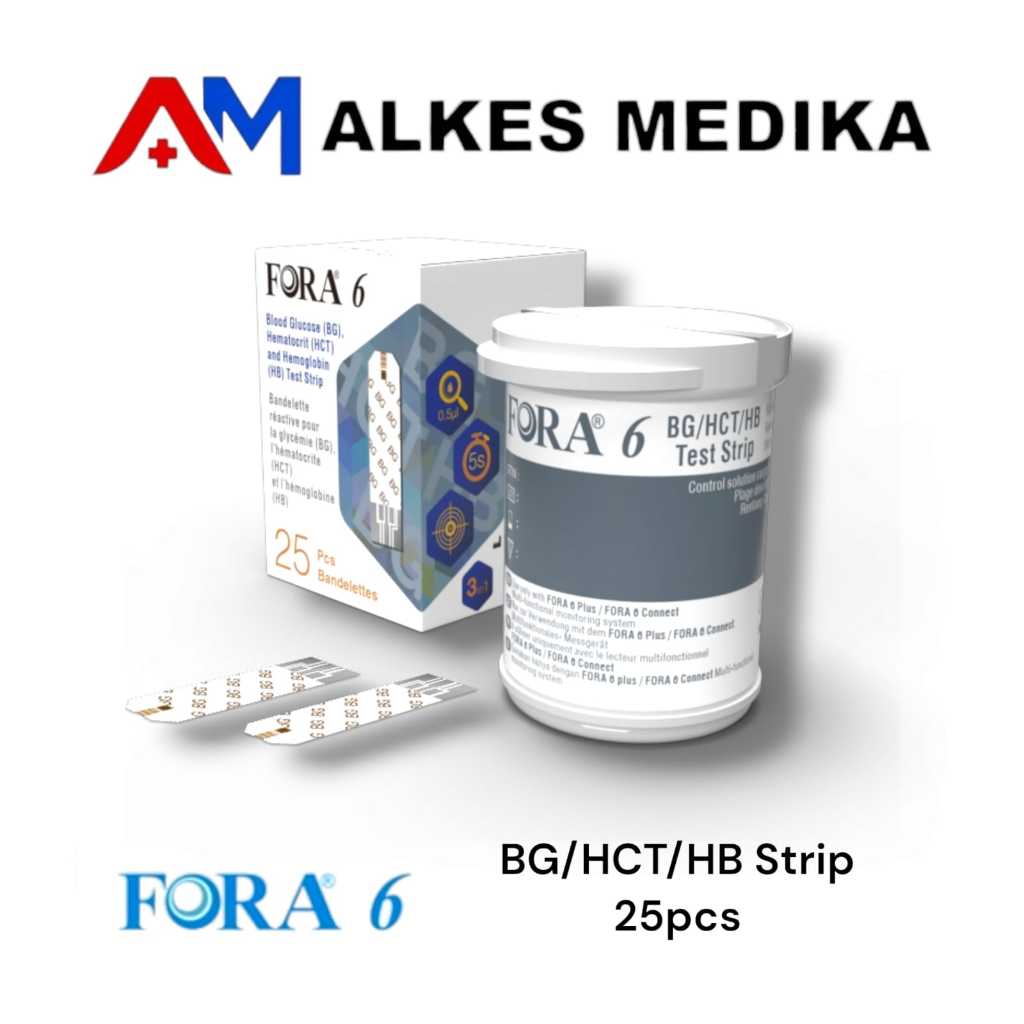 Jual STRIP FORA Fora6 3 IN 1 untuk pemeriksaan Glukosa Darah ...