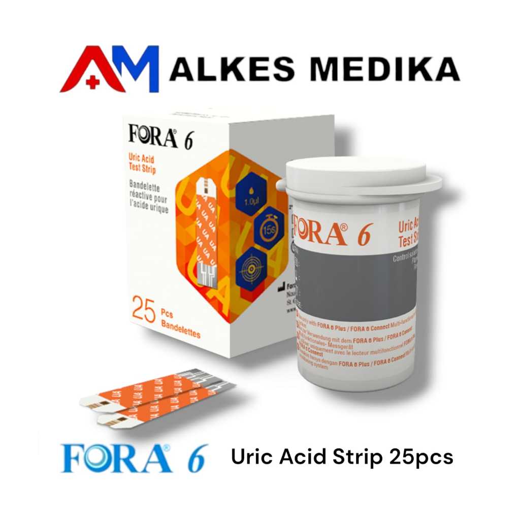Jual STRIP FORA 6 untuk pemeriksaan Uric Acid / Asam Urat | Shopee ...