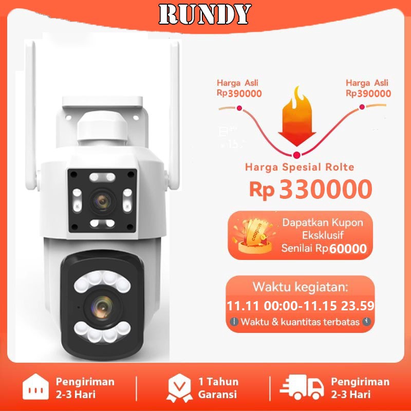 Jual Termurah dan terbaik RUNDY New 8MP Dual Lens 8X Hybrid Zoom PTZ ...