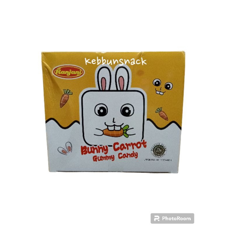 Jual Bunny carot gummy candy/permen lucu/permen unik/permen lunak ...