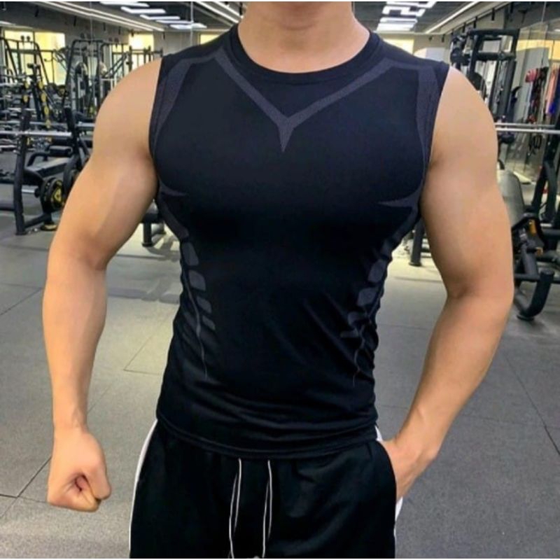 Jual Singlet Pria Gym fitnes dewasa tank top pria | Shopee Indonesia