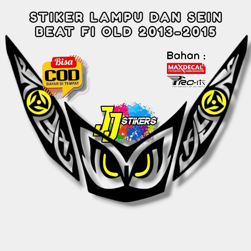 Jual Satu Set Stiker Lampu Mata Elang Dan Sein Beat Fi Old 2013 2015 Shopee Indonesia