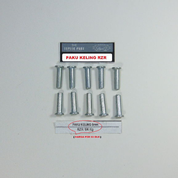 Jual 50 Pcs Paku Keling 6mm/Paku Keling Aluminium/Paku Keling Rzr/Paku ...