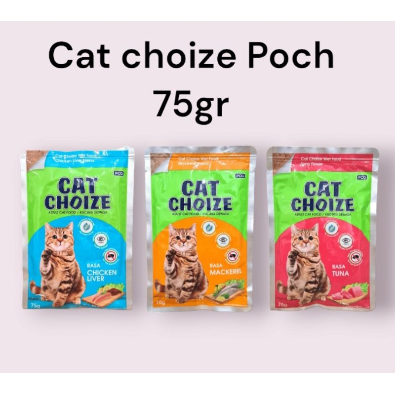 Jual CAT CHOIZE ALL VARIAN makanan basah 75gr | Shopee Indonesia