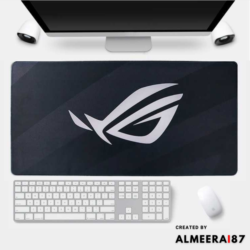 Jual Mousepad Gaming Mouse Pad XL Besar Desk Mat Desain Asus ROG logo ...
