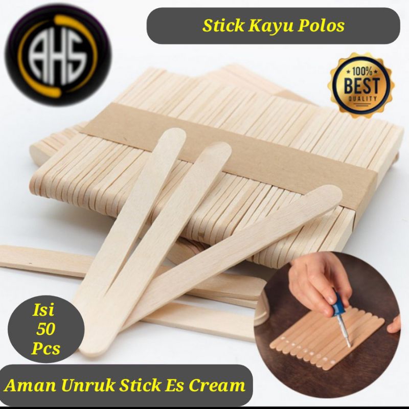 Jual Stick Kayu Gagang Kayu Ice Cream Premium Kerajinan Tangan ...